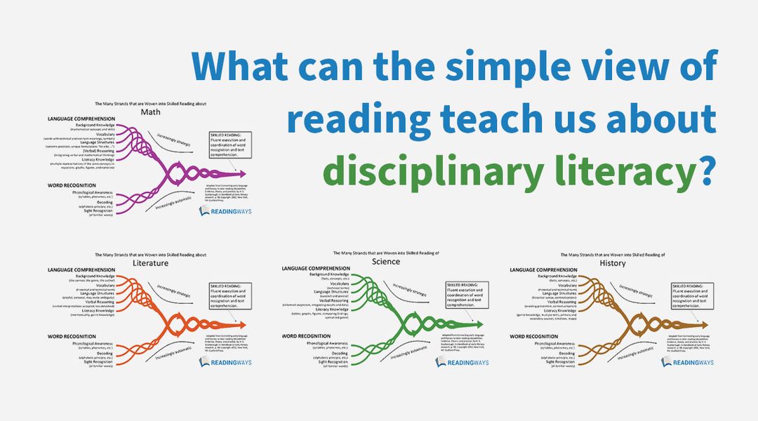 What can the simple view of reading teach us about disciplinary literacy?